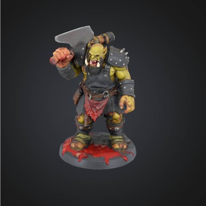 Free Characters & Creatures STL Download - FREE orc butcher miniature ...
