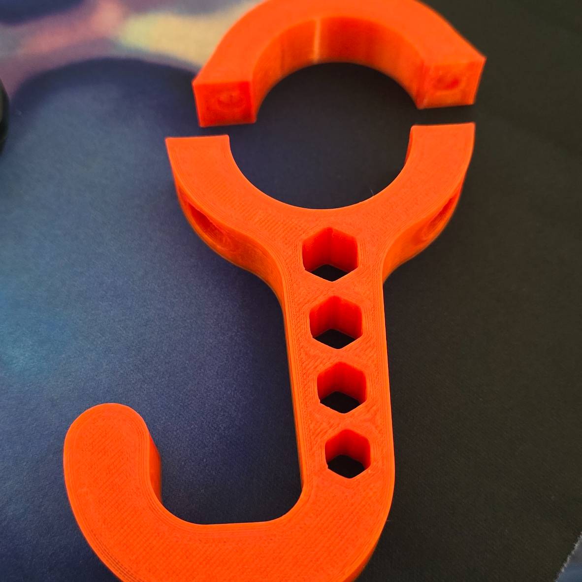 Free Other STL Download - helmet or steering wheel hook (38mm pipe roll ...