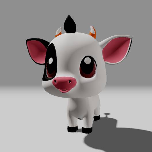 Characters & Creatures STL Download - Vaca Animeby Elisaspirit