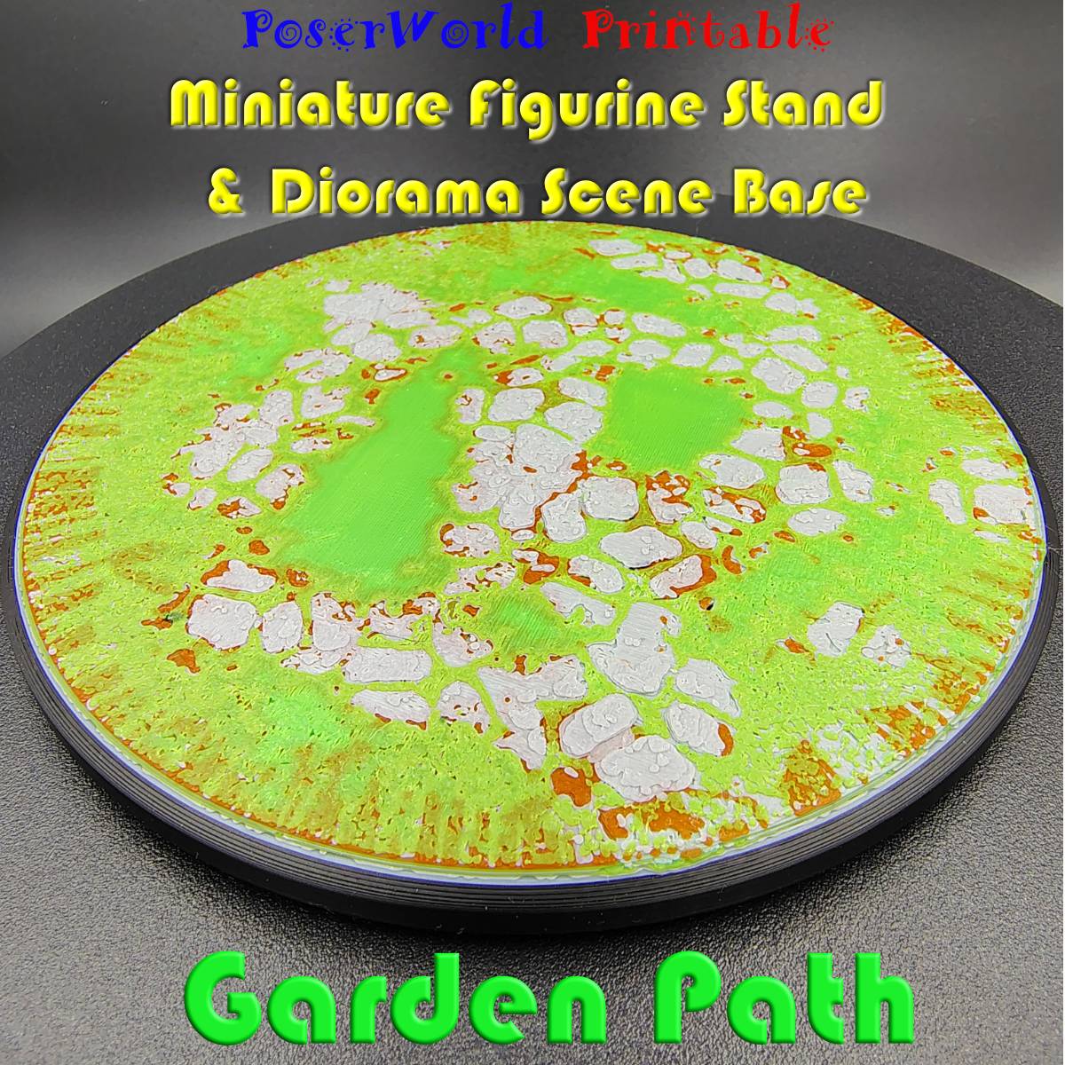 3D Printer Files | 3MF File | Garden Path Figure Stand and Scenic ...