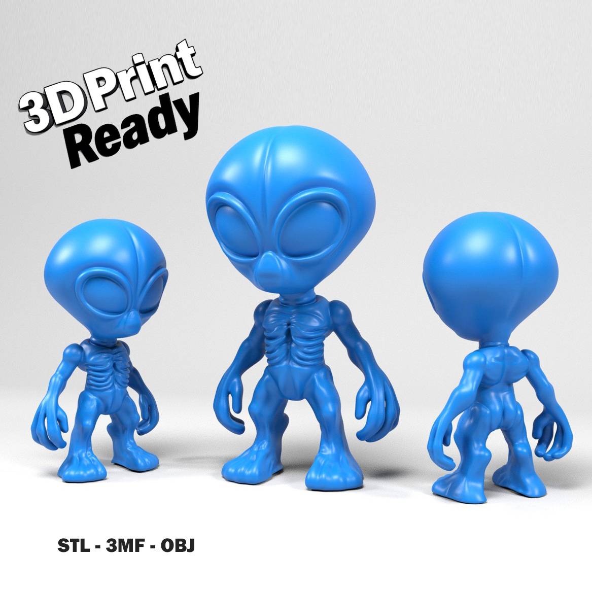 Characters & Creatures STL Download - Alien 3by 3D Everything