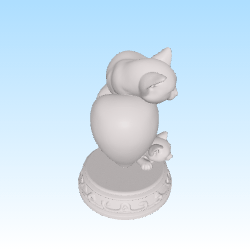3D Printer Files | 3MF File | hearth cat love motherday valentine ...