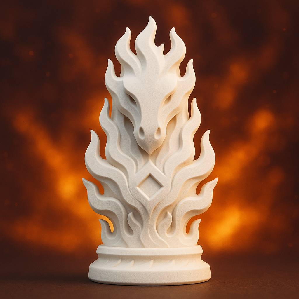 3D Printer Files | 3MF File | Chess Knight Celestial Flame | Creality Cloud