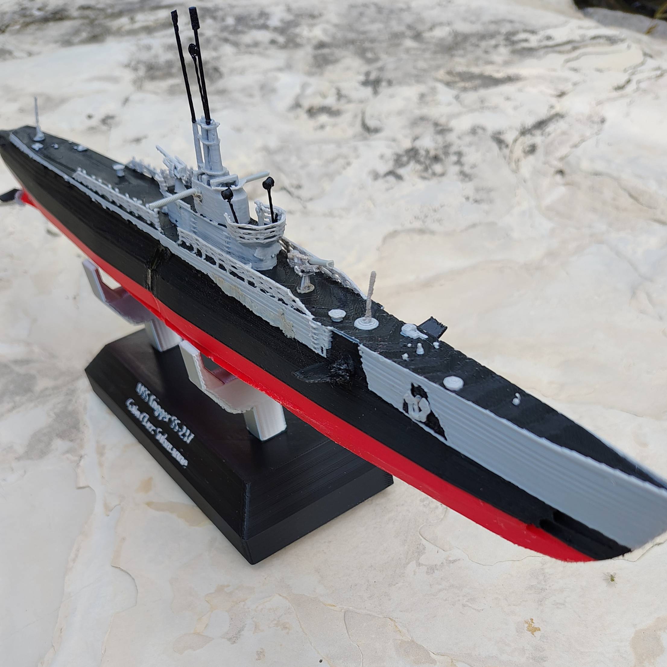3D Printer Files | 3MF File | Fleet Submarine USS Trigger SS-237 Model ...