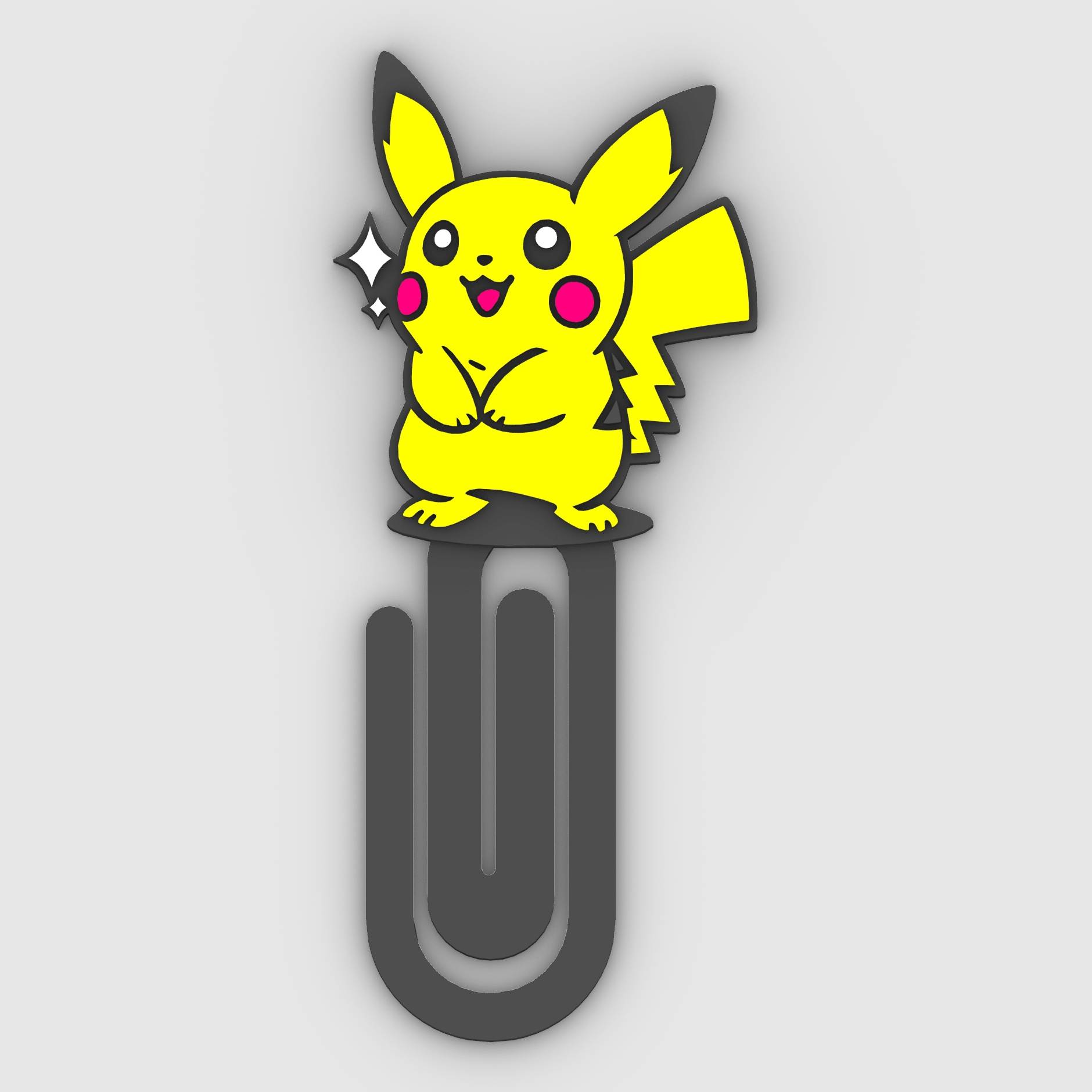 Stationery & Learning Tools STL Download - Pokemon pikachu - Paper clip ...