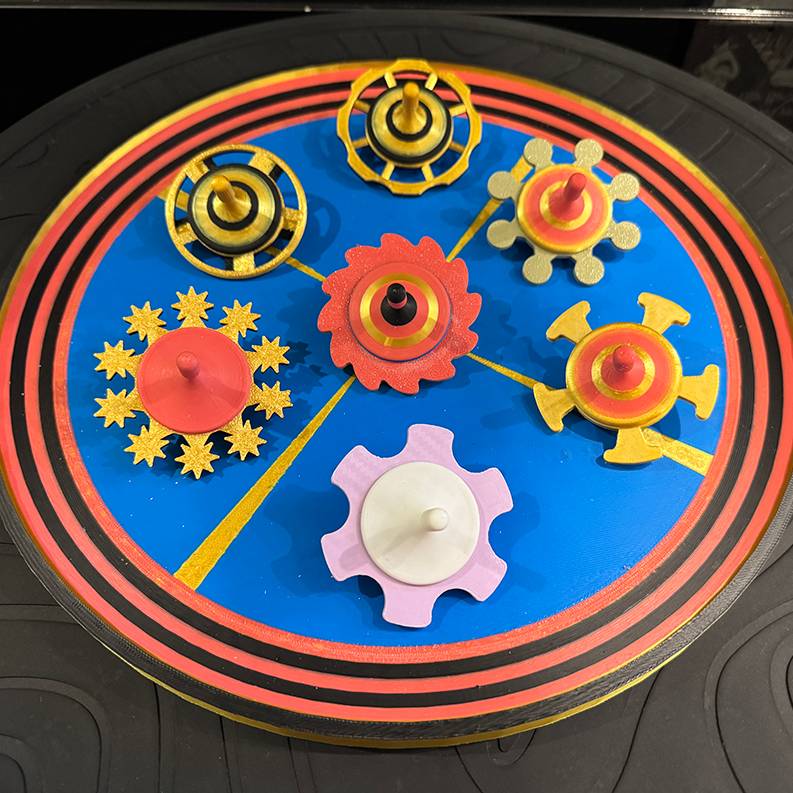 3D Printer Files | 3MF File | Spinning Top Battle-Top Showdown Arena ...
