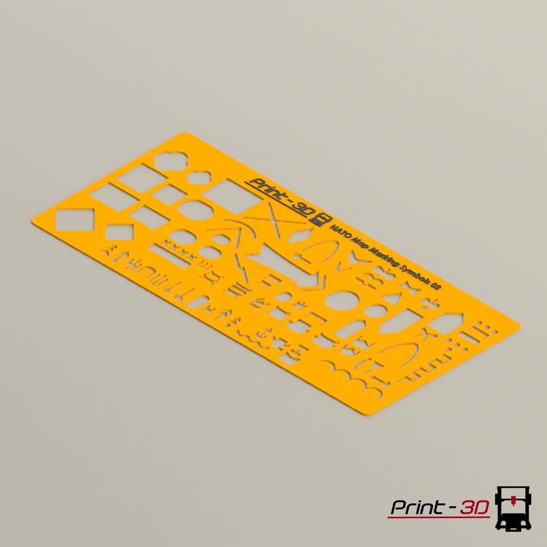 Other STL Download - NATO/OTAN Map Marking Symbols 02 - Drawing Stencil ...