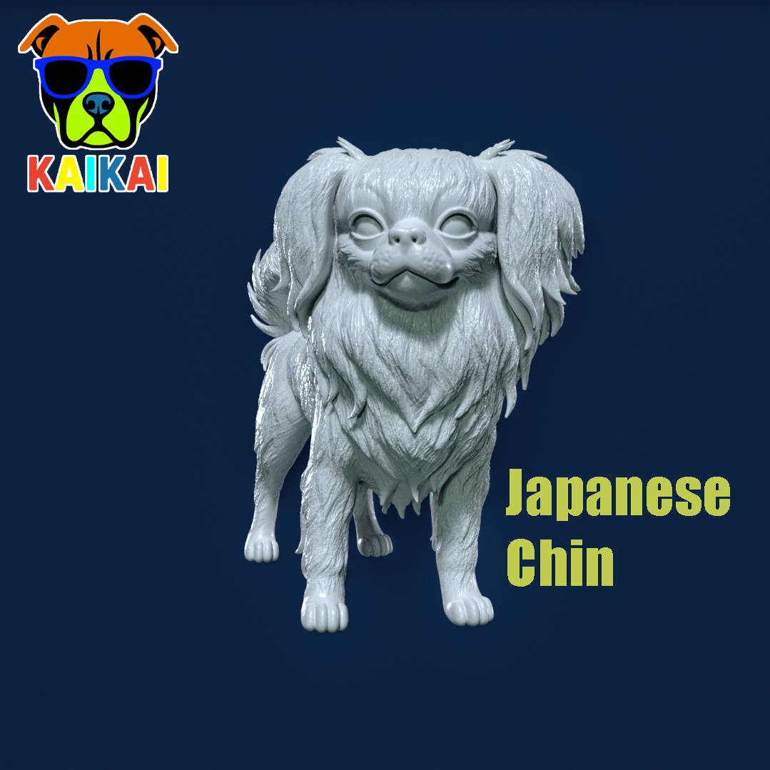Characters & Creatures STL Download - Japanese Chin Dog - Japanese ...