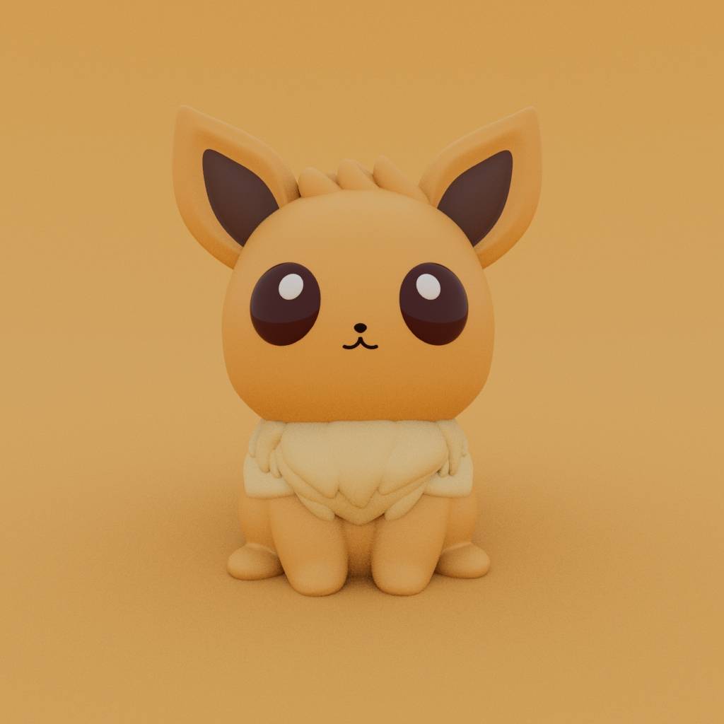 Archivos de impresora 3D | Archivo 3MF | Pokemon - Kawaii Eevee ...