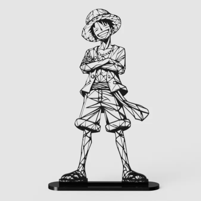 3D Printer Files | 3MF File | Geometric Luffy from One Piece | Creality ...