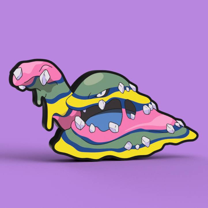3D Printer Files | 3MF File | Alolan Muk Lightbox | Creality Cloud