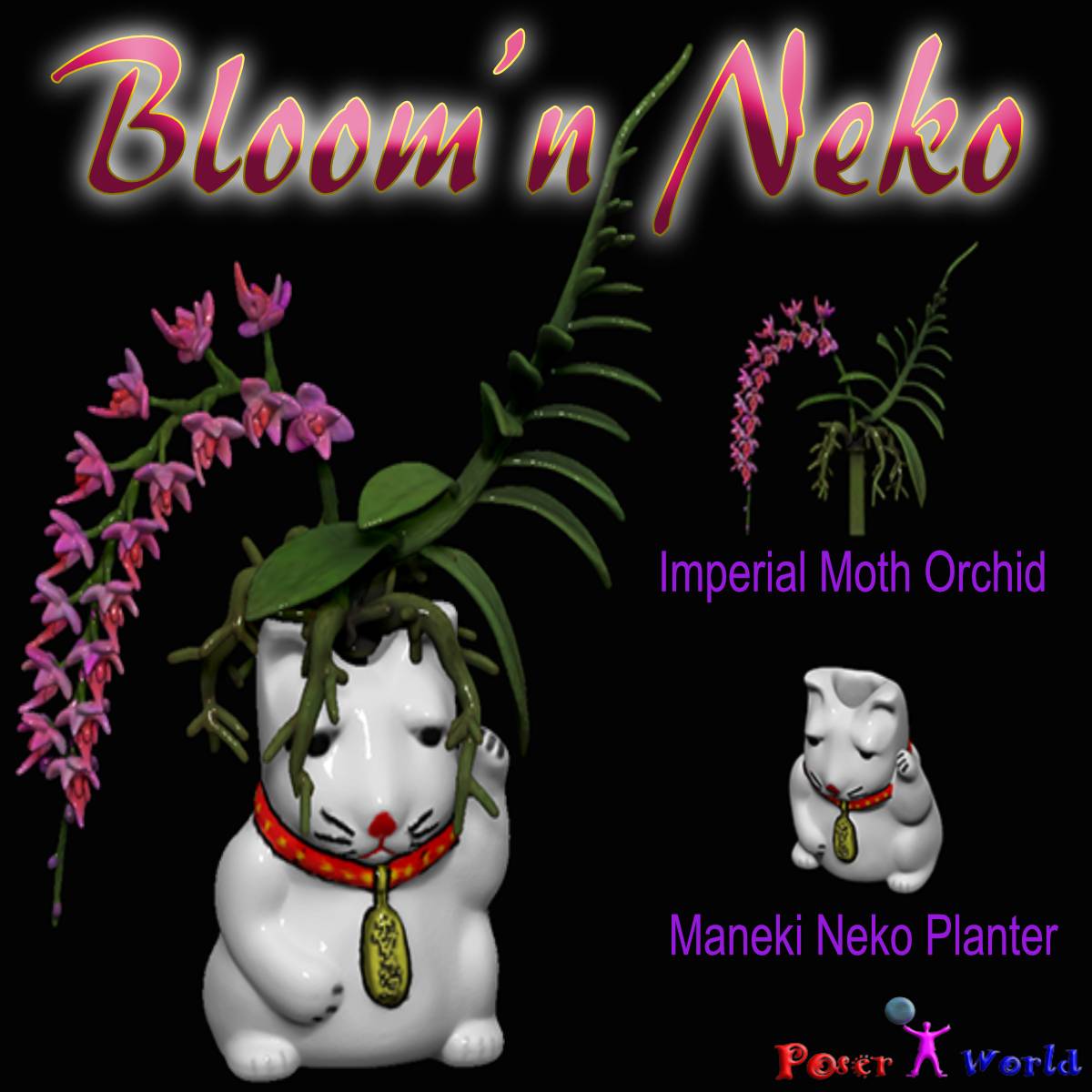 Archivos de impresora 3D | Archivo 3MF | Bloom'n Neko | Creality Cloud