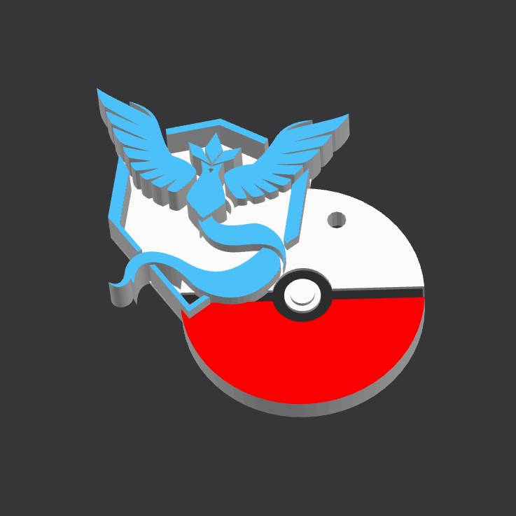 3D Printer Files | 3MF File | Articuno pokemon go keychain | Creality Cloud