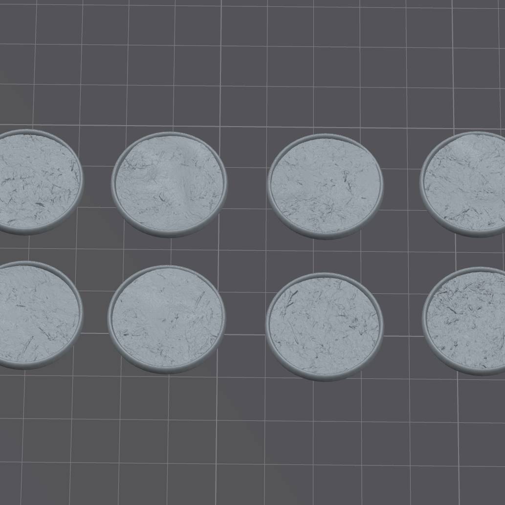 3D Printer Files | 3MF File | 25mm terrain base - burnt ground ...