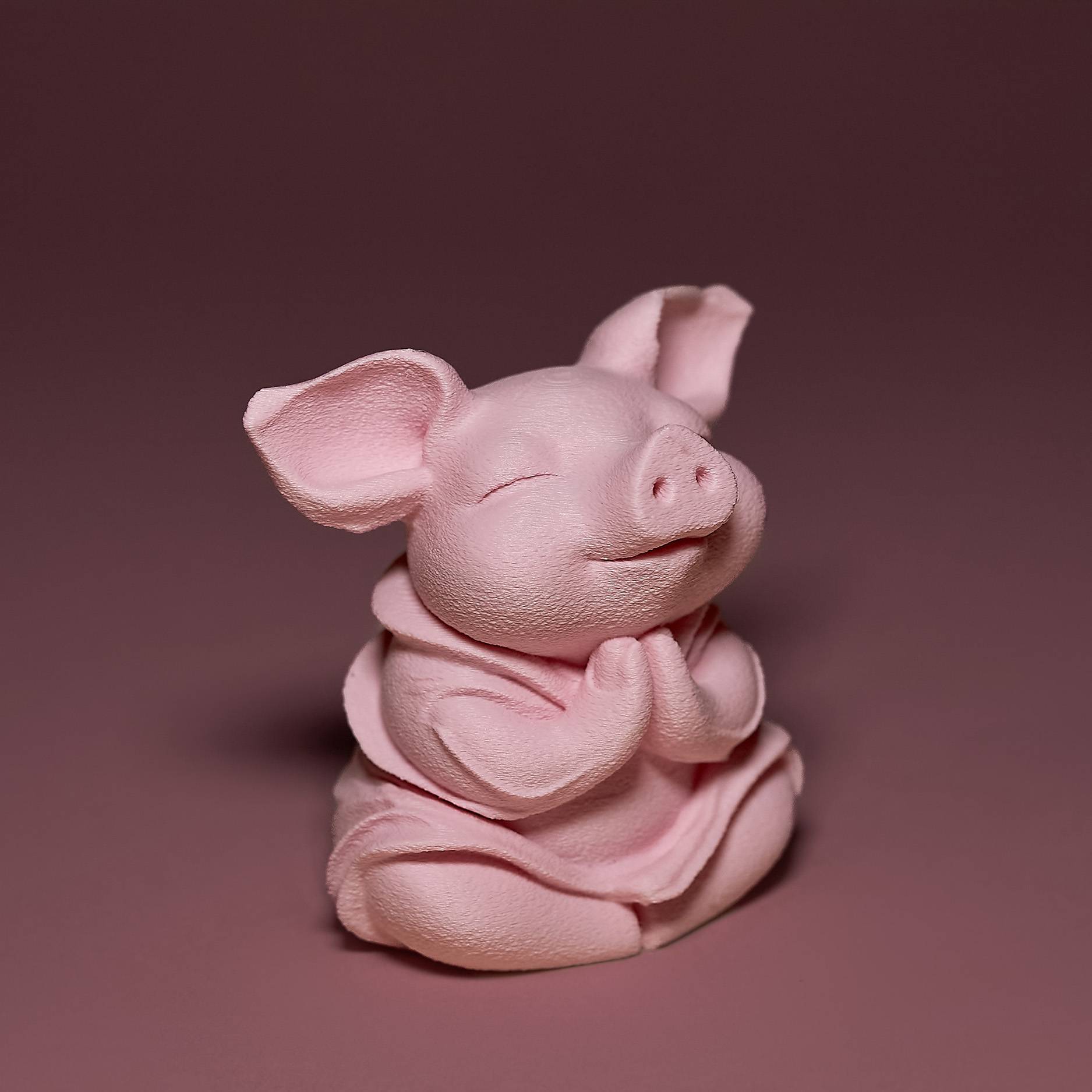 Free Home Decorations & Ornaments STL Download - Meditating Piglet ...