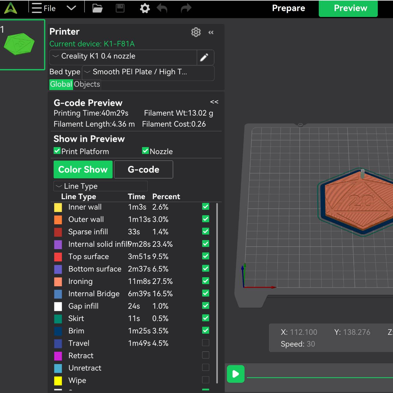 3D Printer Files | 3MF File | DND D20 Coaster | Creality Cloud