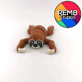 3D Printer Files | 3MF File | Flexi Sloth – Print-in-Place Articulated ...