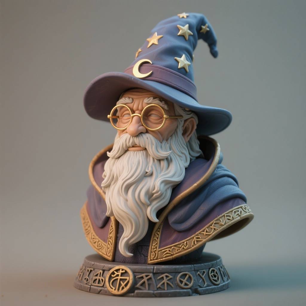 3D Printer Files | 3MF File | Epic Wizard Bust – 3D Printable Fantasy ...