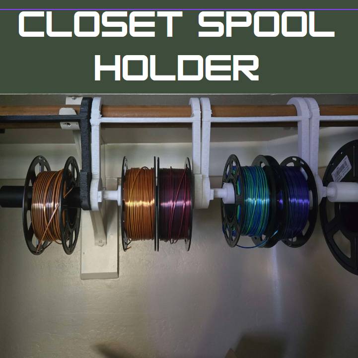 3D Printer Files | 3MF File | Closet Filament Spool Hanger | Creality Cloud