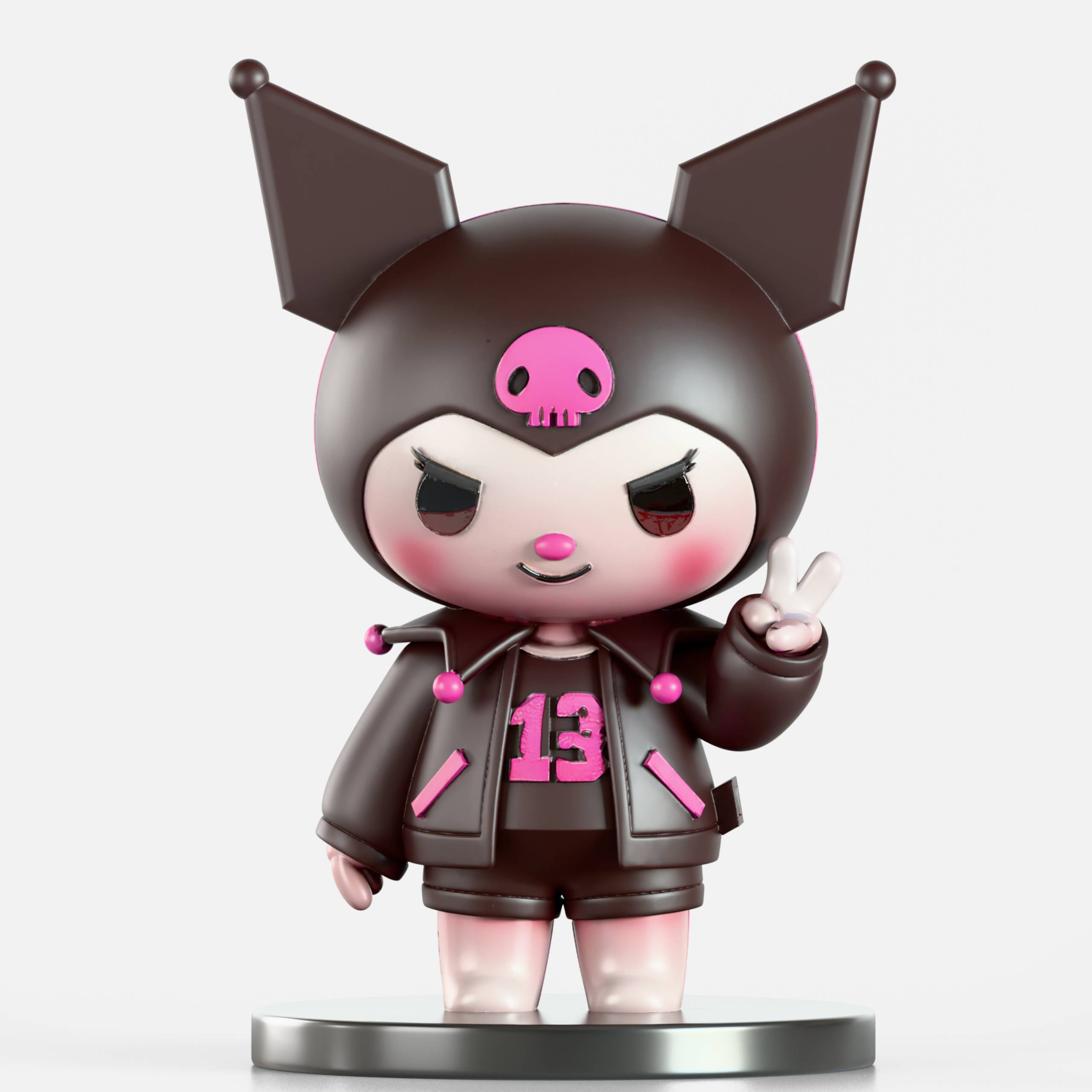3D 프린터 도면 | 3MF 파일 다운로드 | Kuromi Fan Art | Creality Cloud