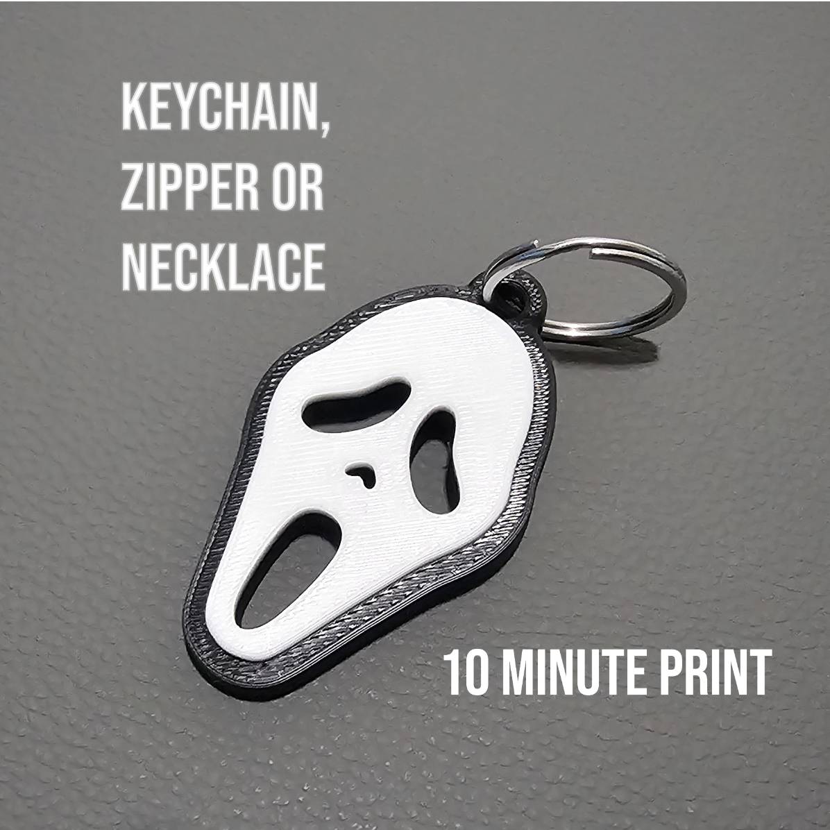 3D Printer Files | 3MF File | Scream Mask - Keychain | Creality Cloud