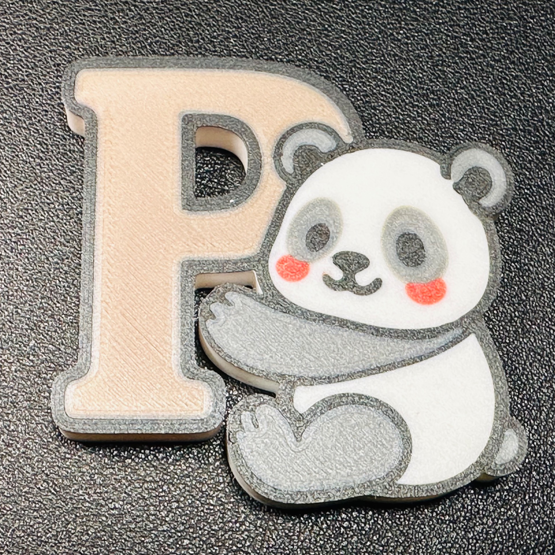 3D Printer Files | 3MF File | Letter P “Panda” 🐾 Animal Alphabet ...