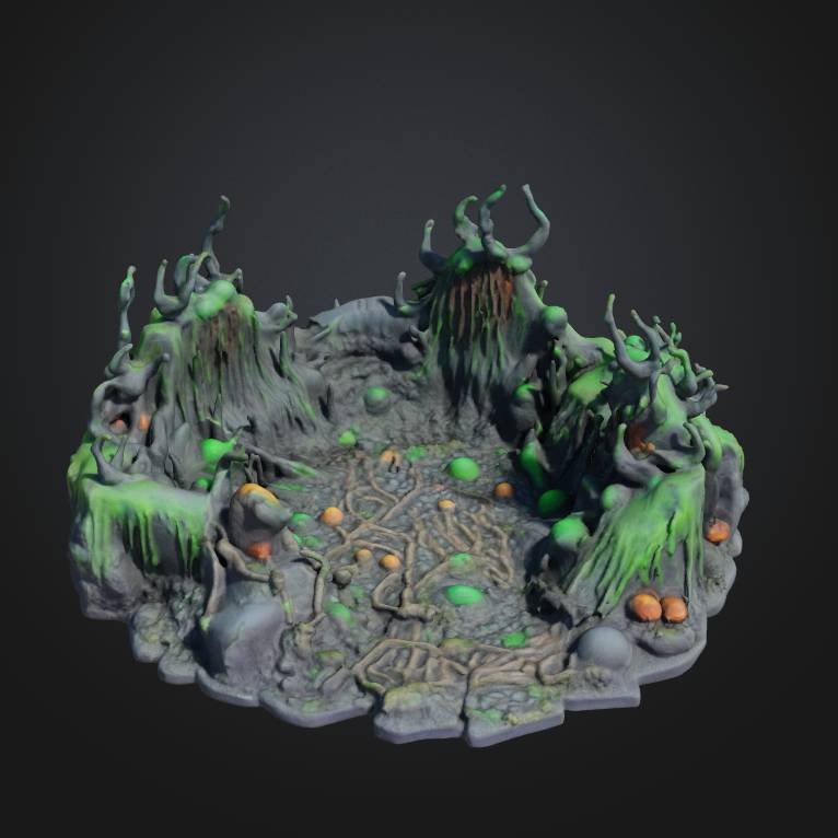 Free Props & Terrain STL Download - FREE alien nest game rpgby Warjacob