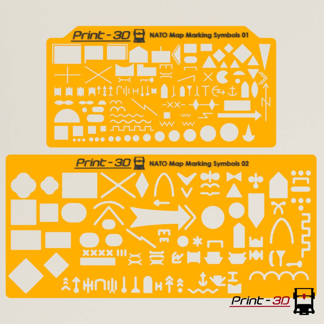 Other STL Download - NATO/OTAN Symbols (BUNDLE)-Drawing Stencil ...