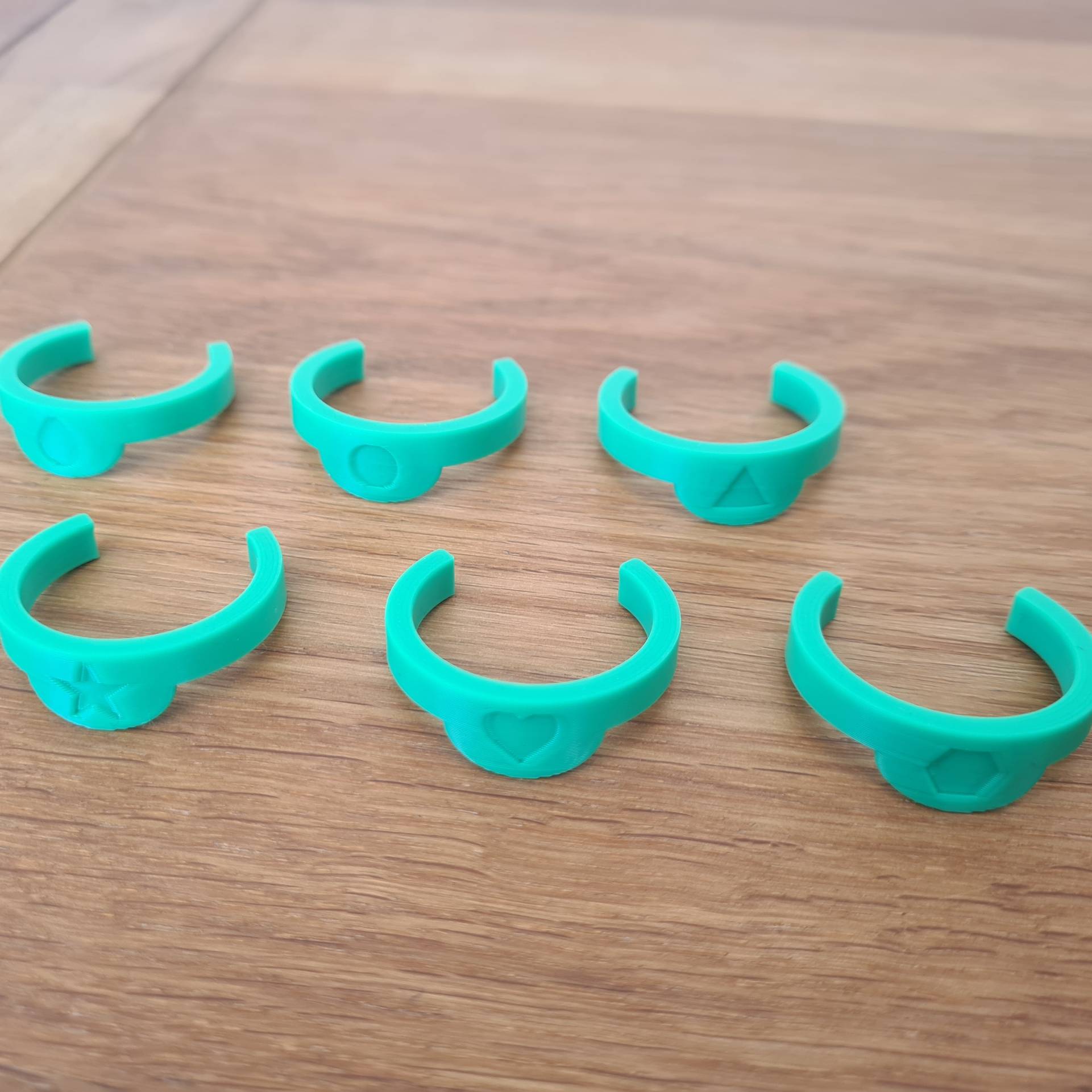 3D Printer Files | 3MF File | Clip-on Bottle Marker Rings | Creality Cloud