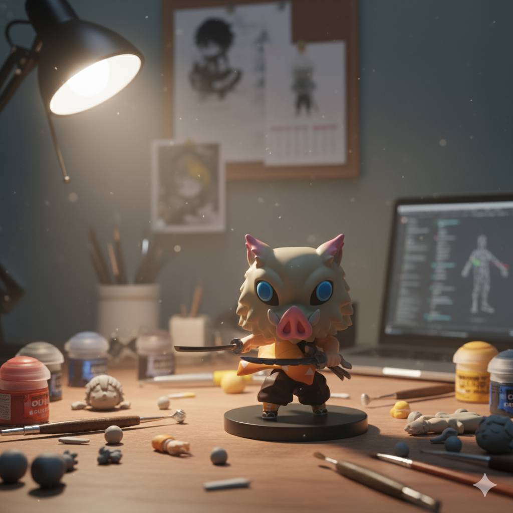 3D Printer Files | 3MF File | Inosuke Chibi | Creality Cloud