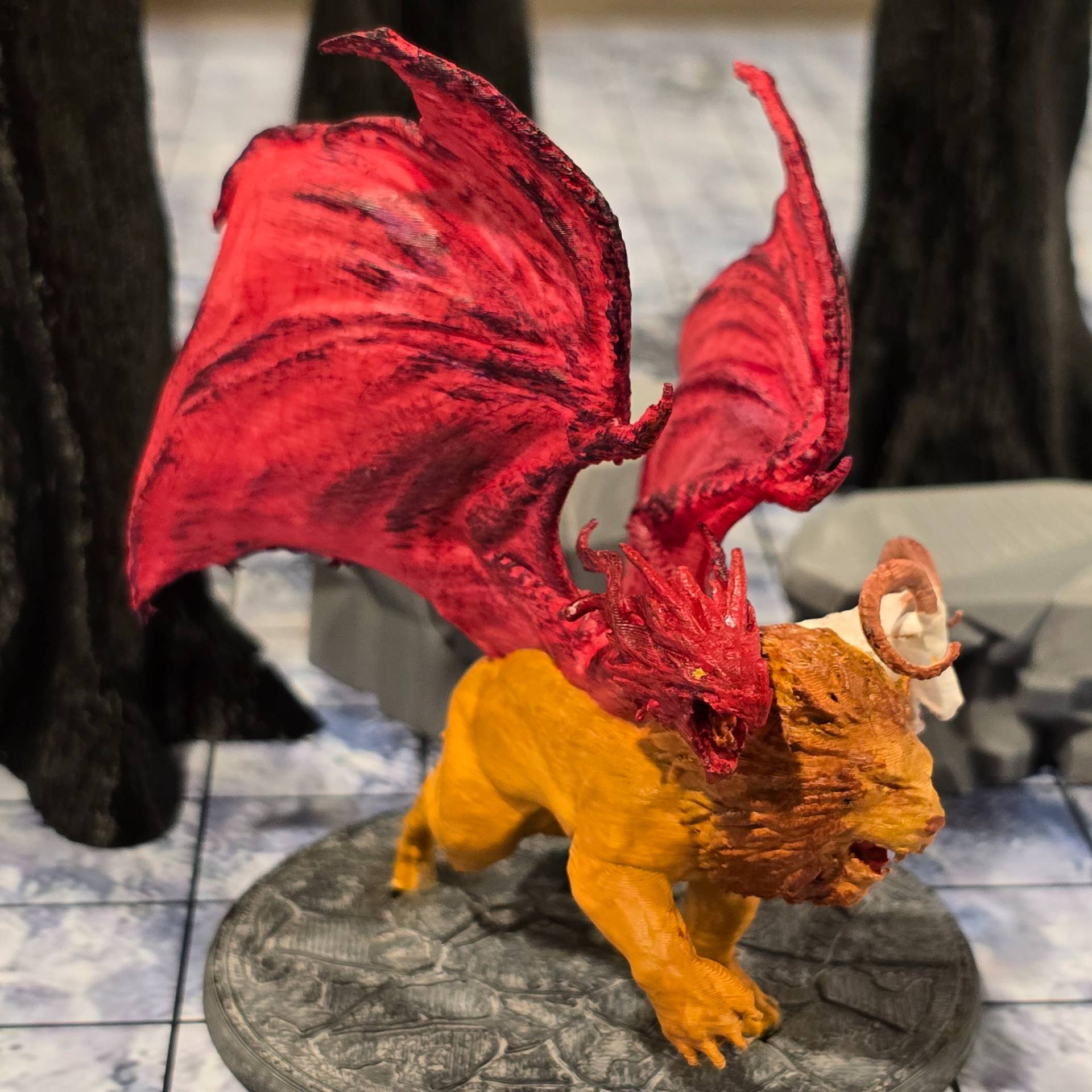 3D Printer Files | 3MF File | Chimera - Tabletop Miniature | Creality Cloud