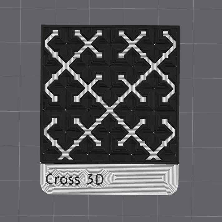 3D Printer Files | 3MF File | Cross 3D Infill Swatch | Creality Cloud