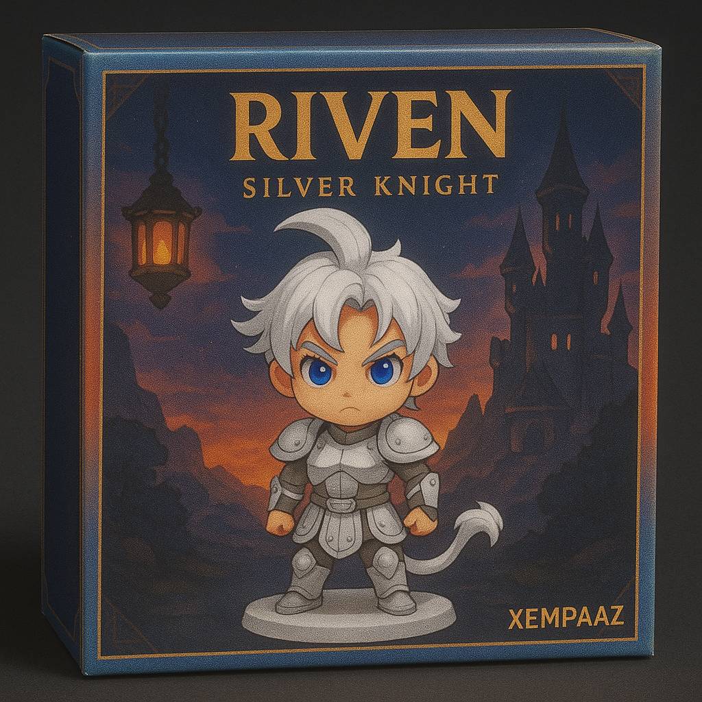 Characters & Creatures STL Descarga - Riven- silver knight - Xempiaaz