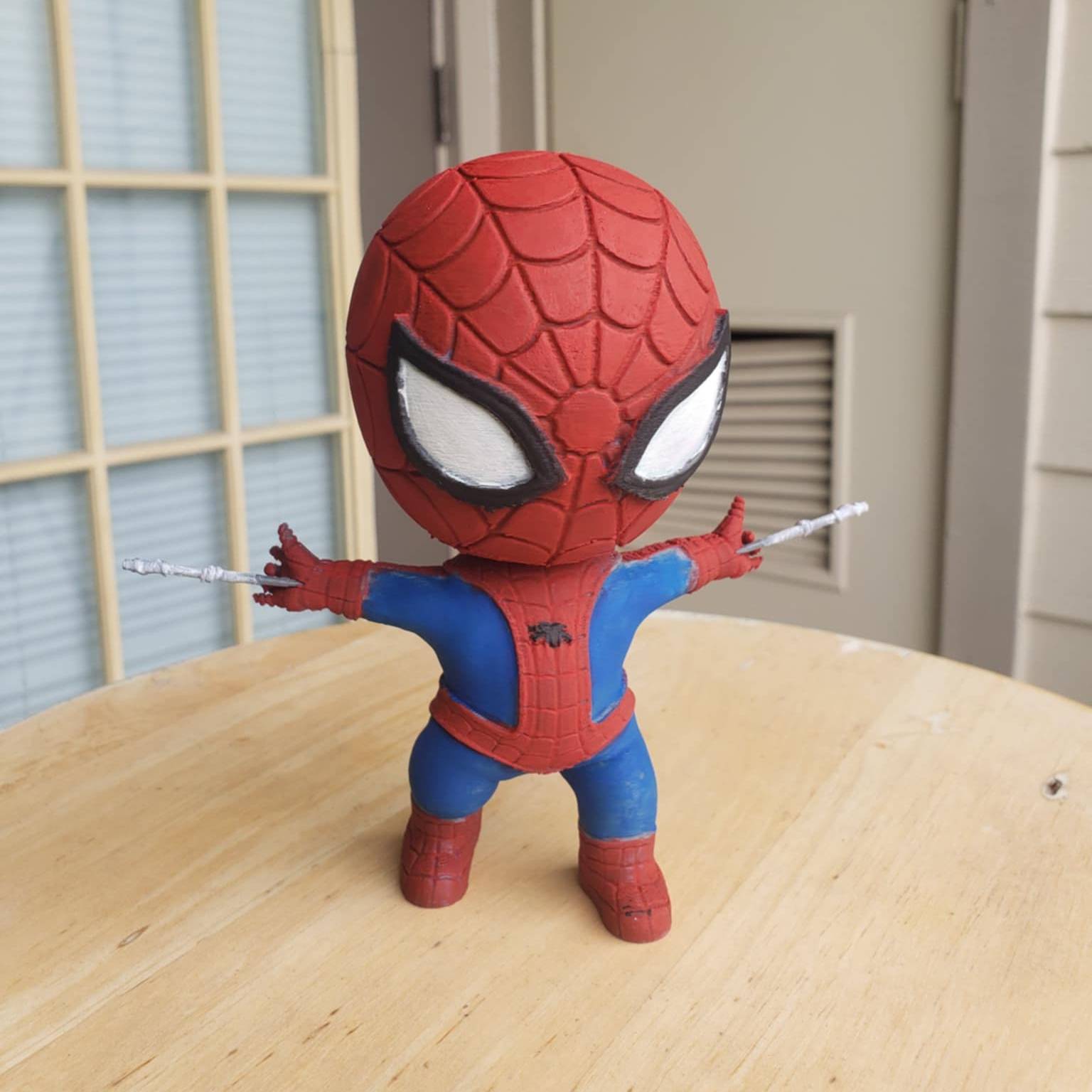 Characters & Creatures STL Download - Chabi SpiderMan Tabletopby OrcaStudio