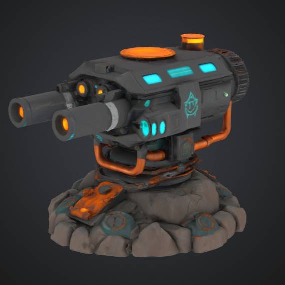 Game Props STL Descarga - Tharnhold Clans super heavy defender turret ...