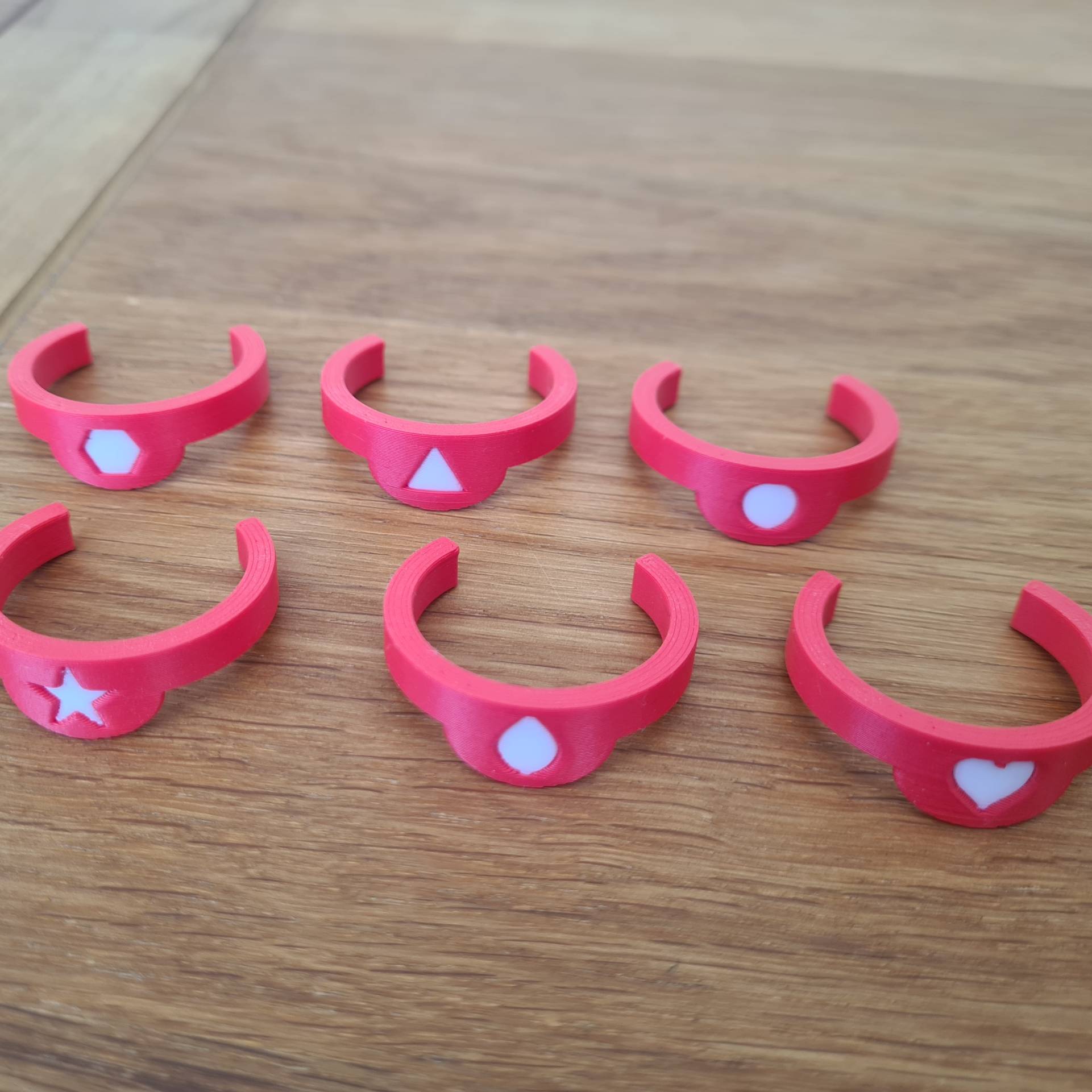 3D Printer Files | 3MF File | Clip-on Bottle Marker Rings | Creality Cloud