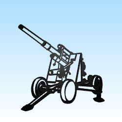 Vehicles & Machinery STL Download - German canon WW2 Pak 88by HGS67