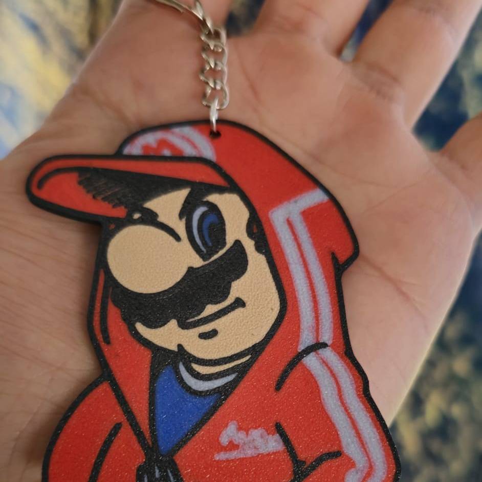 3D Printer Files | 3MF File | Mario Urban Style Keyring | Creality Cloud