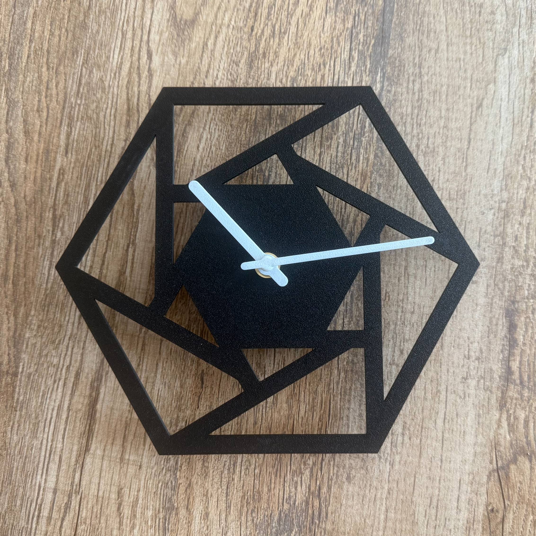 3D Printer Files | 3MF File | Geometric Wall Clock | Creality Cloud