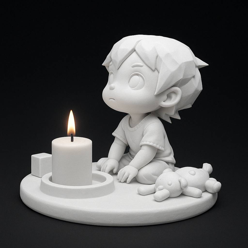 Free Home Decorations & Ornaments STL Download - The Chibi Candle ...
