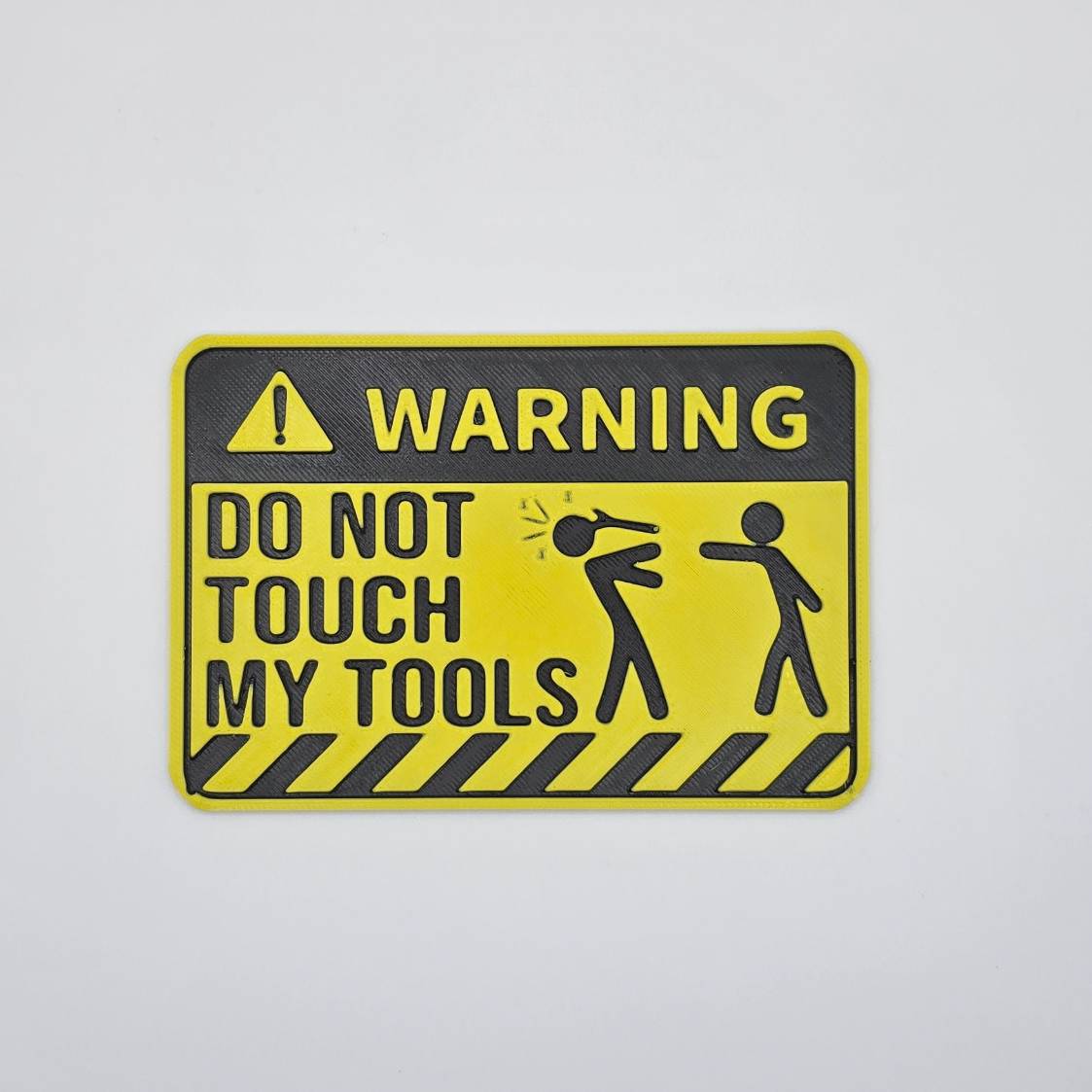 3D Printer Files | 3MF File | Sign Do not touch my tools | Creality Cloud