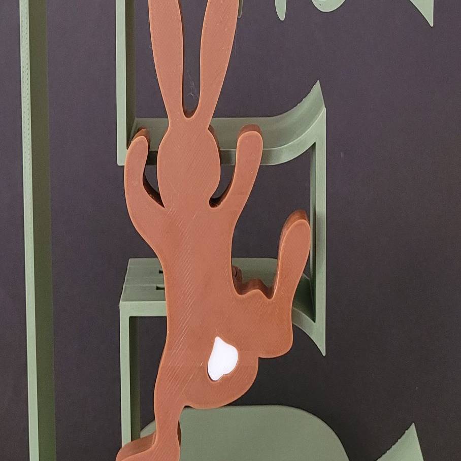3D Printer Files | 3MF File | Happy easter with climbing Hare ...