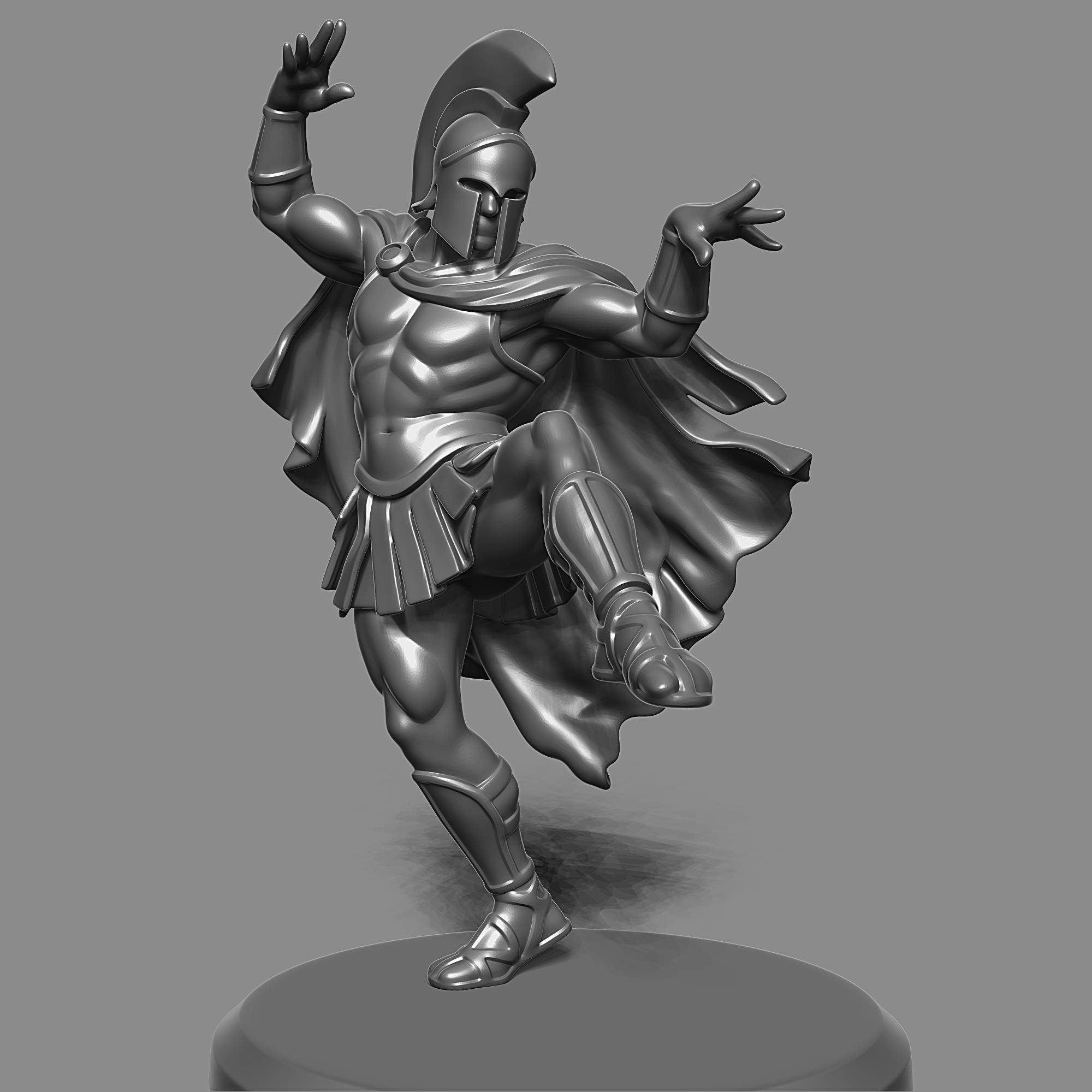 Characters & Creatures STL Download - Dancing Spartan Warrior ...