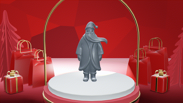 3D Printer Files | 3MF File | Christmas Windy Santa | Creality Cloud