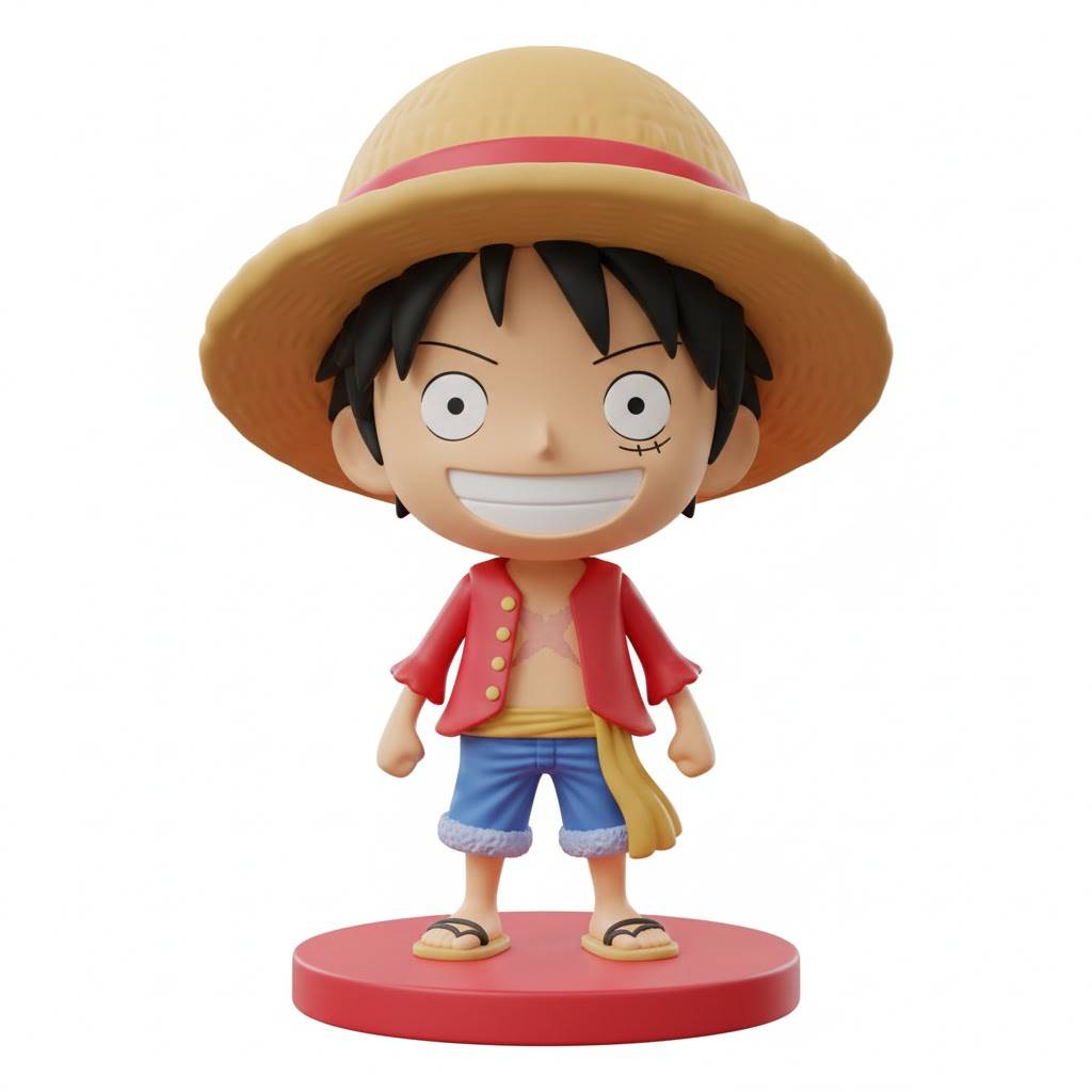 3D Printer Files | 3MF File | Luffy Chibi - One Piece | Creality Cloud