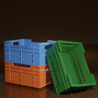 Stackable Desktop Crates Have a look at these modular desktop crates ...