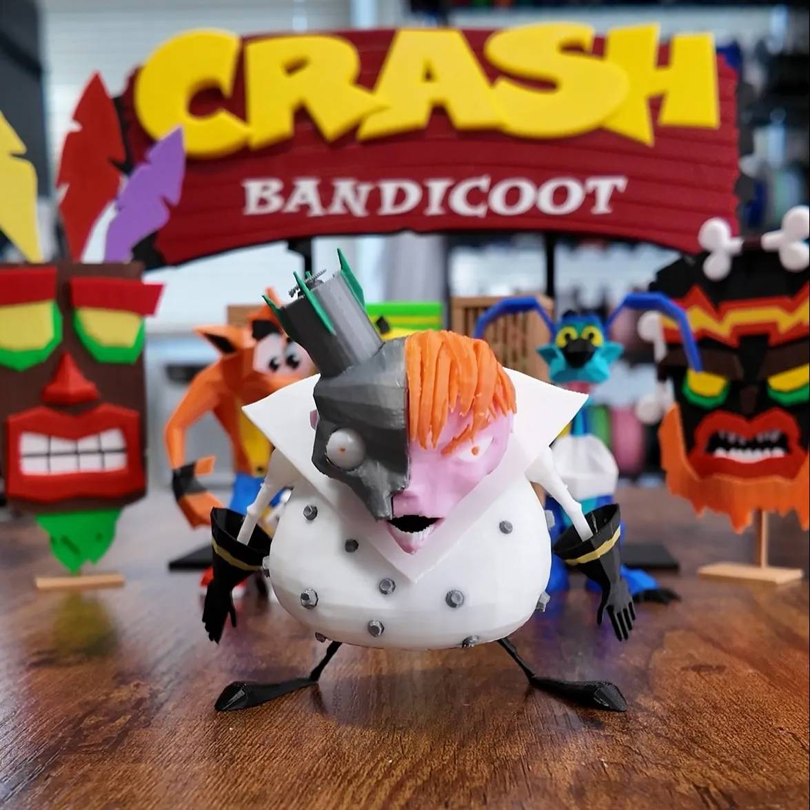 3D Printer Files | 3MF File | Low Poly N.Gin From Crash Bandicoot ...