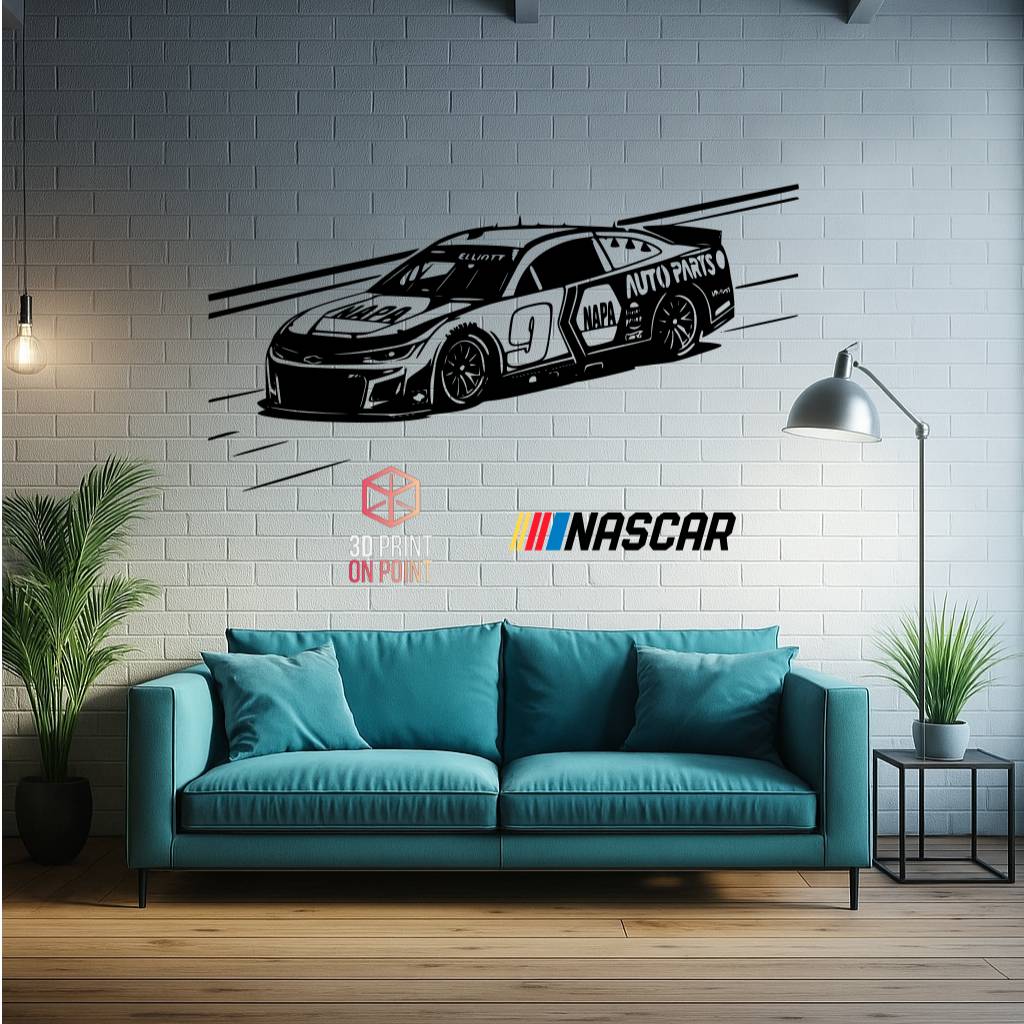 3D Printer Files | 3MF File | NASCAR CHEVROLET - 2D WALL ART | Creality ...