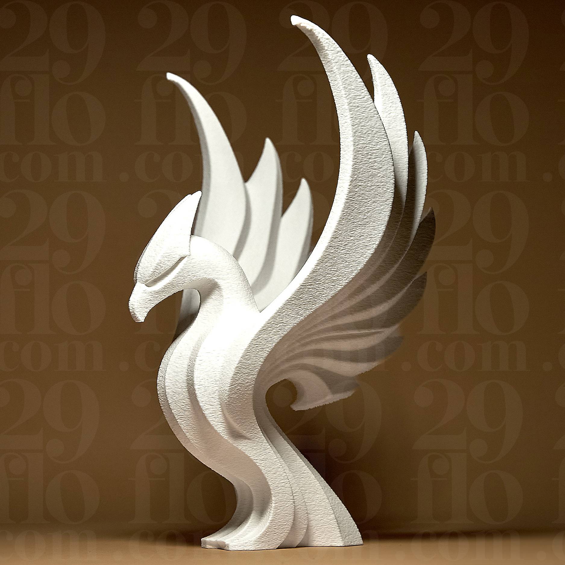 3D Printer Files | 3MF File | Elegant Phoenix Statue | Creality Cloud