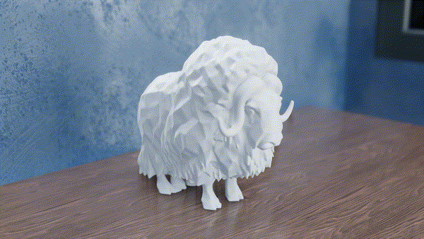3D Printer Files | 3MF File | Low Poly Musk Ox | Creality Cloud